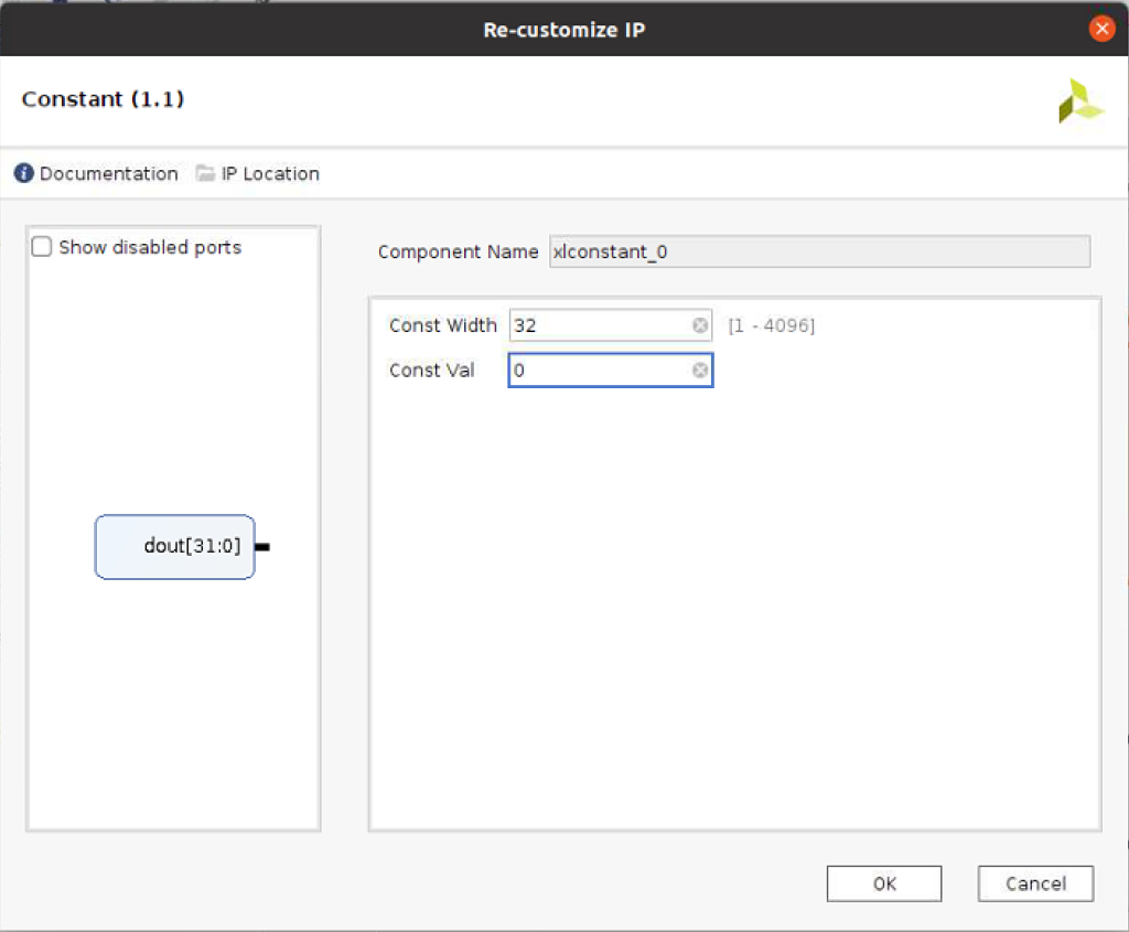 VivadoのBlock Designに定数を追加する - Lethediana Tech